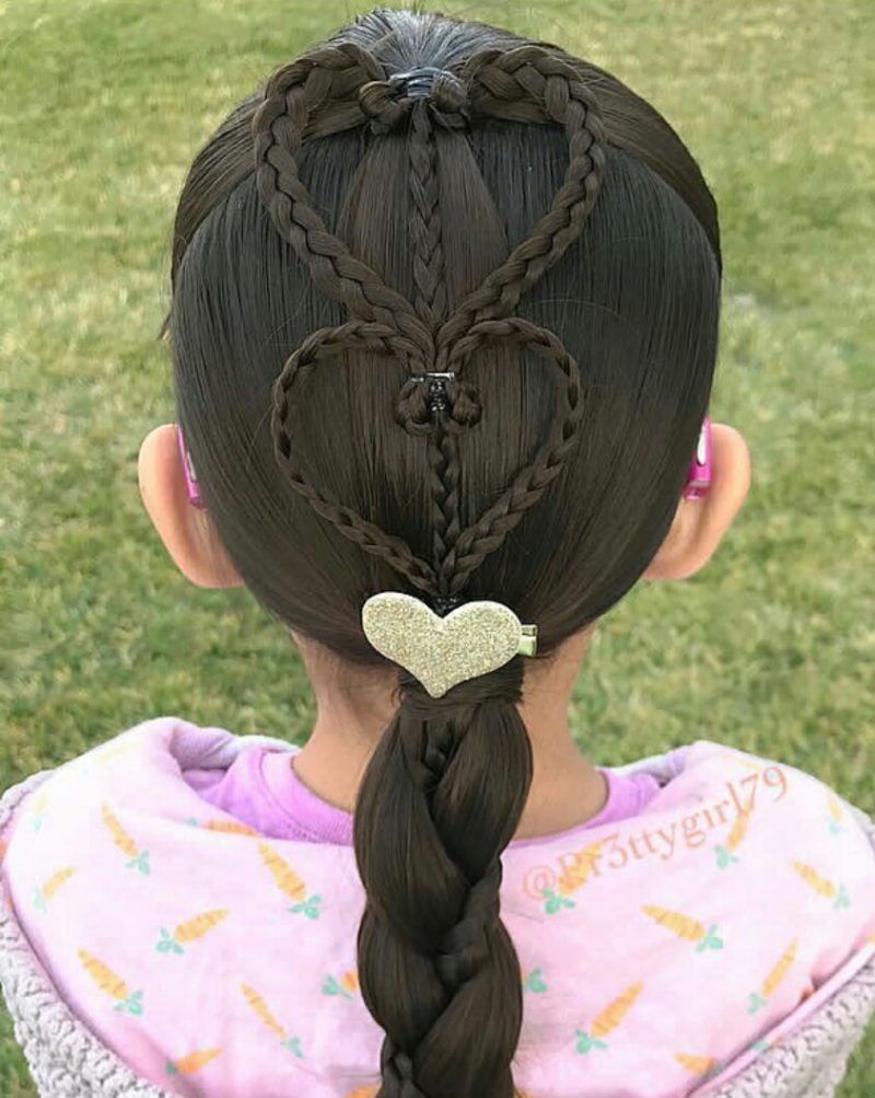 15 Lovable Kids Hairstyles For Valentine's Day - The Glossychic
