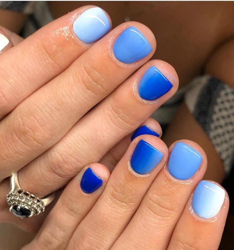 50+ Fabulous Blue Nail Designs - The Glossychic