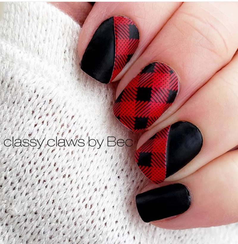 50+ Pretty Plaid Nails You'll Love - The Glossychic