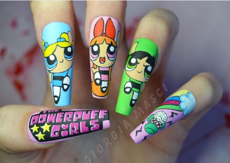 50+ Fun Cartoon Nail Designs - The Glossychic