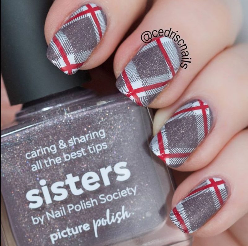 50+ Pretty Plaid Nails You'll Love - The Glossychic
