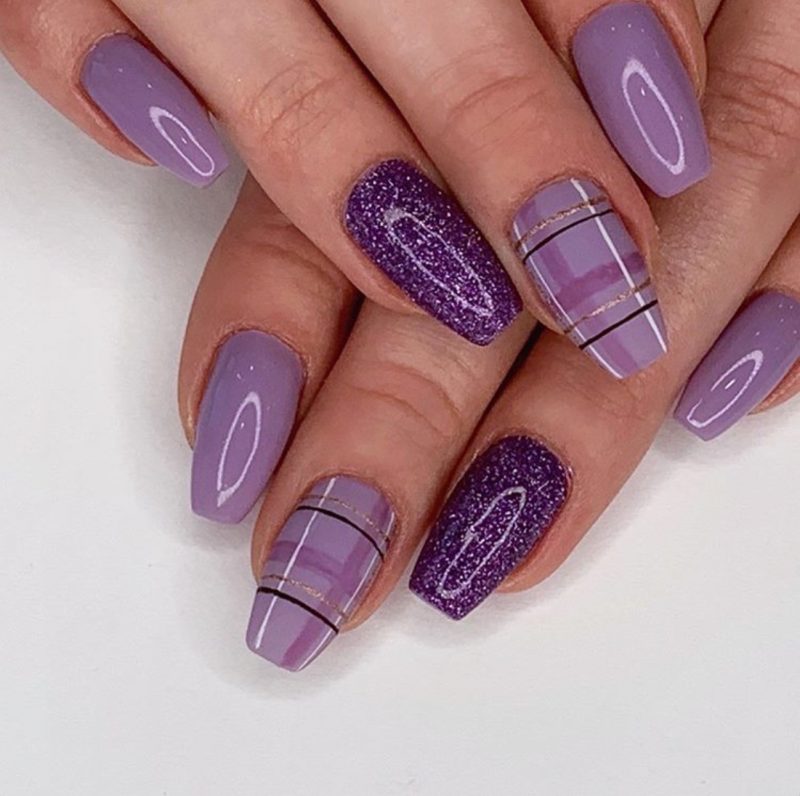 50+ Pretty Plaid Nails You'll Love - The Glossychic