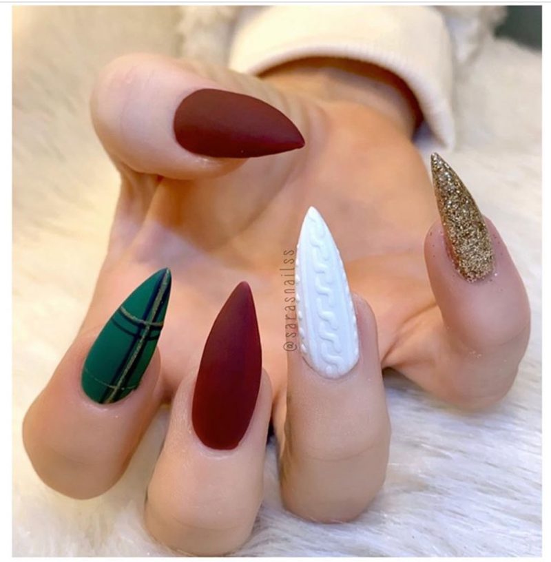 50+ Pretty Plaid Nails You'll Love - The Glossychic