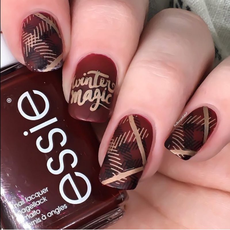50+ Pretty Plaid Nails You'll Love - The Glossychic