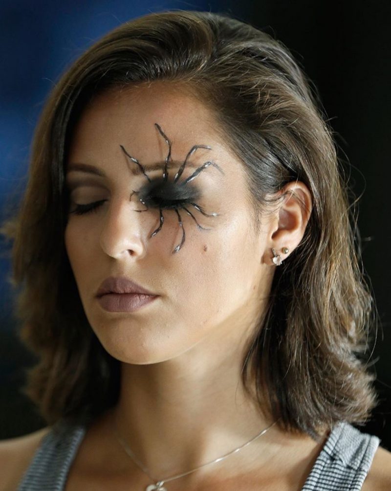Creepy Spider Makeup For Halloween 2020 - The Glossychic
