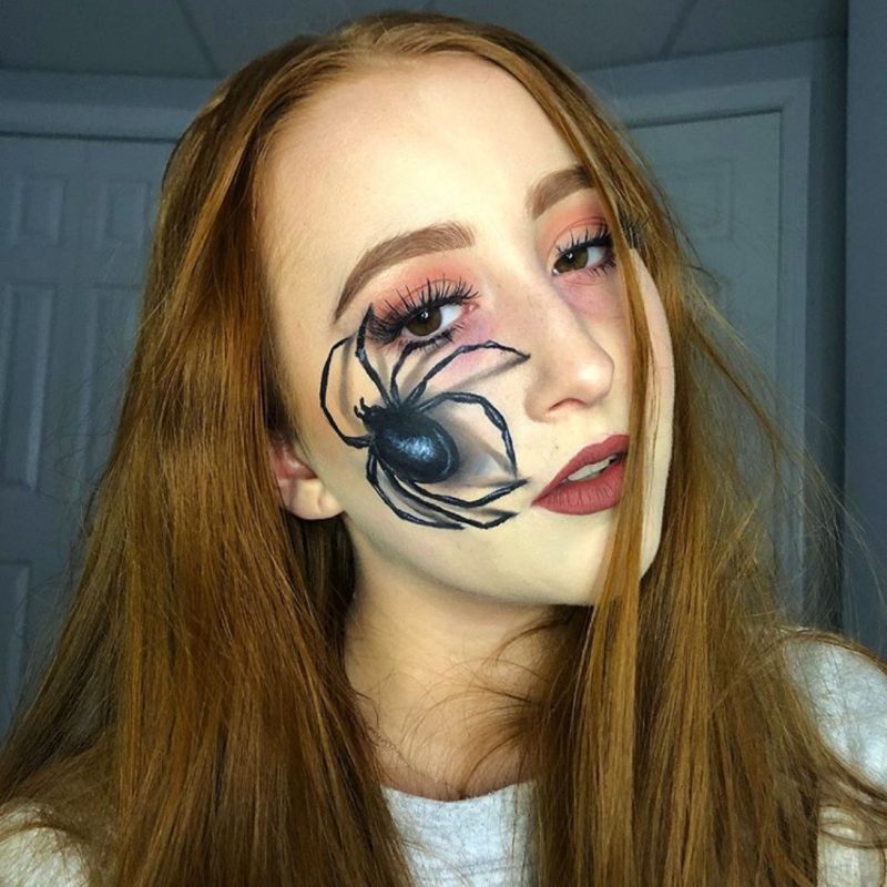 Creepy Spider Makeup For Halloween 2020 - The Glossychic