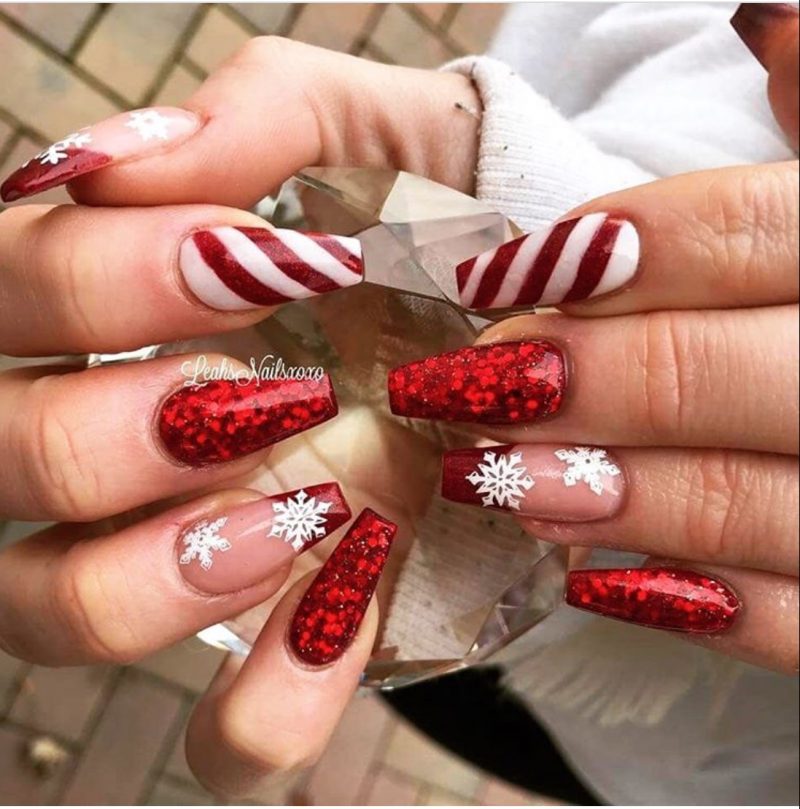 20+ Festive Christmas Nail Designs For 2020 - The Glossychic
