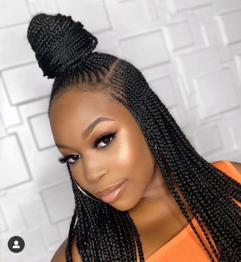 18 Stylish Cornrow Updo Hairstyles - The Glossychic