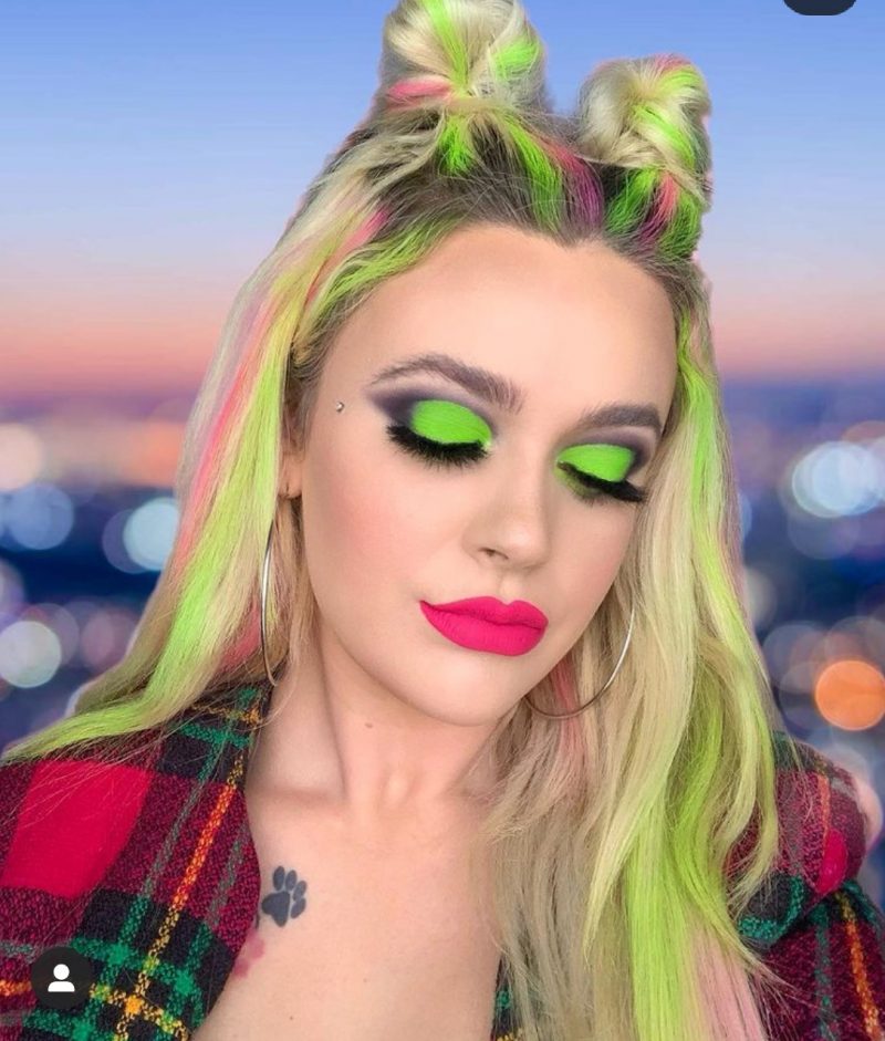 50+ Ways To Pull Off The Neon Makeup Trend - The Glossychic