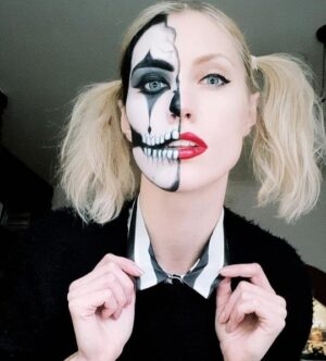 28 Epic Half-Face Makeup Ideas For Halloween 2021 - The Glossychic