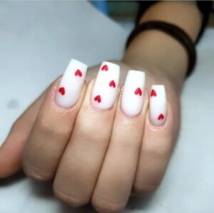24 Lovely Heart Nail Designs For Valentine's Day - The Glossychic