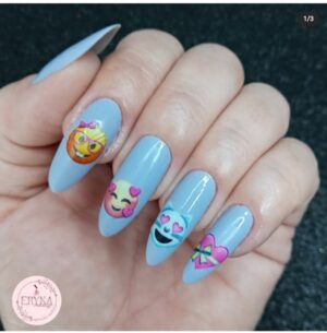 40+ Cute Emoji Nail Designs For You - The Glossychic