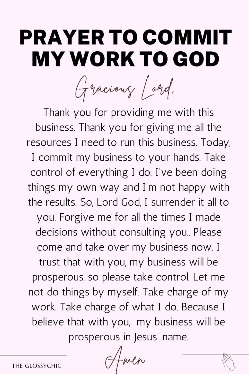 20 Work And Business Prayer Points For Success - The Glossychic
