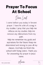 13 Prayer Points For School - The Glossychic