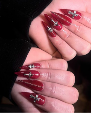 20+ Awe-Inspiring Cross Nail Designs - The Glossychic