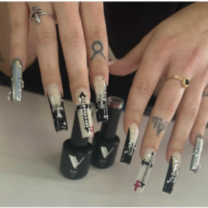 20+ Awe-Inspiring Cross Nail Designs - The Glossychic
