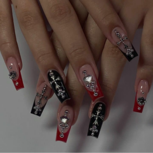 20+ Awe-Inspiring Cross Nail Designs - The Glossychic